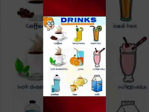 Drinks Vocabulary | Vocabulary words