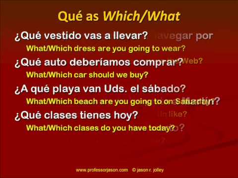 Qué vs. Cuál in Spanish