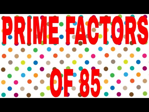 PRIME FACTORS OF 85