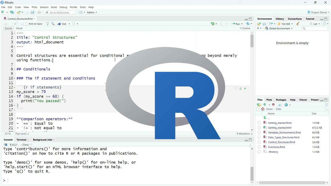 R Programming 101 - 05 Control Structures