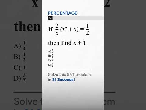 Fastest Way to Solve This #sat Question