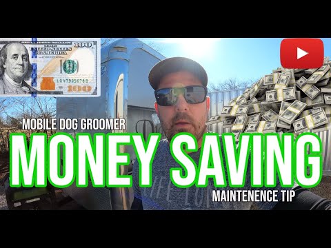 MONEY SAVING TIP for MOBILE DOG GROOMERS - You can do this! ANODE ROD REPLACEMENT