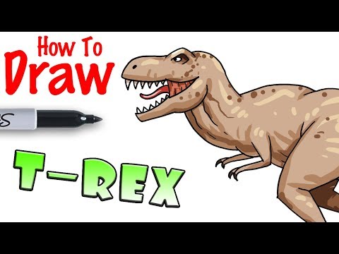 How to Draw a T-Rex Dinosaur