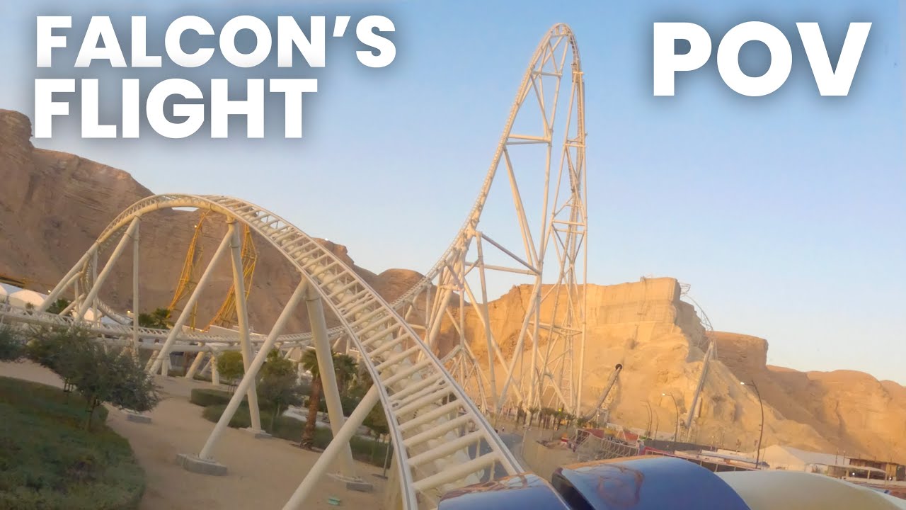 Falcon's Flight Front Row POV | NEW 600 foot, 155 mph Roller Coaster at Six Flags Qiddiya City