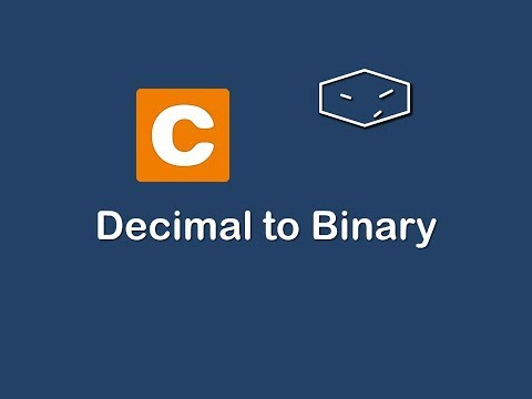Learn decimal to binary in c - Mind Luster