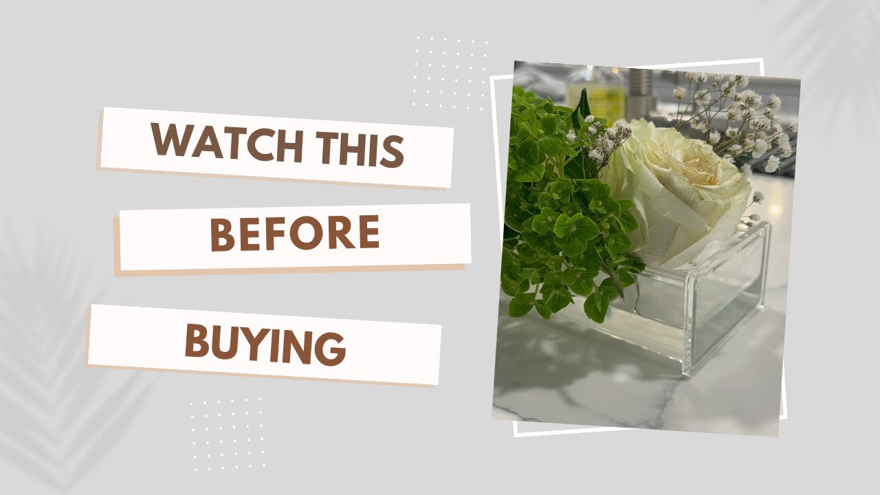 Acrylic Flower Vase Rectangular |Obsessed | ShinePick