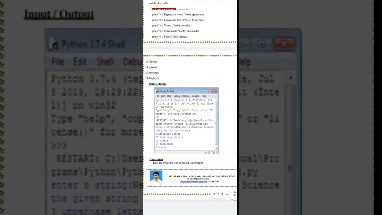 12th Computer Science Practical Programs - 2022