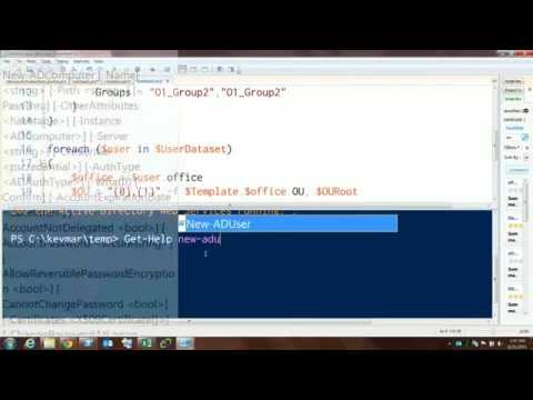 Lets Play Powershell: New AD User from CSV