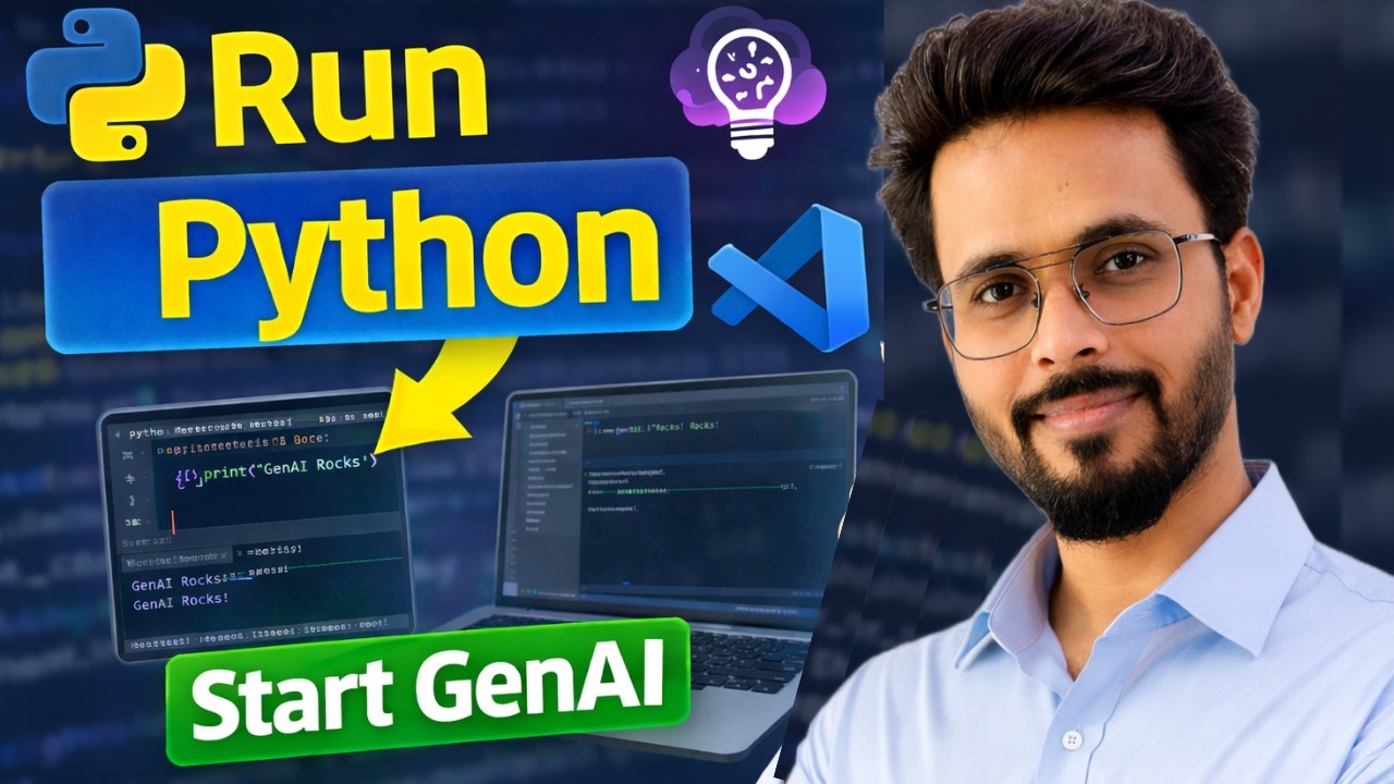 GenAI Project Setup | Setup Python in VS Code and Run Your First Code