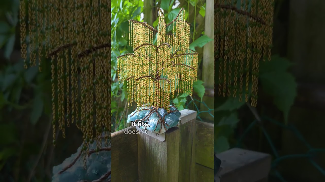You didn’t choose the green tree — it chose you. #wiretree #willow #teamgreen