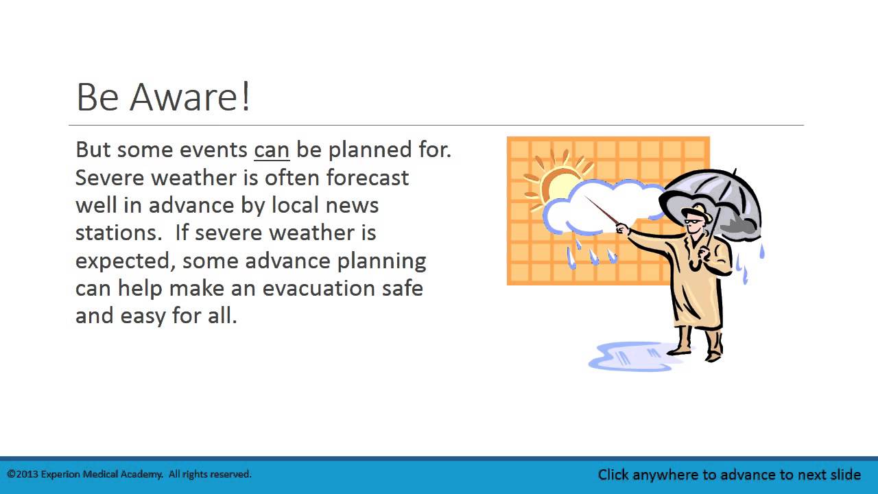 Lesson 2.6   Emergency Evacuation Plan
