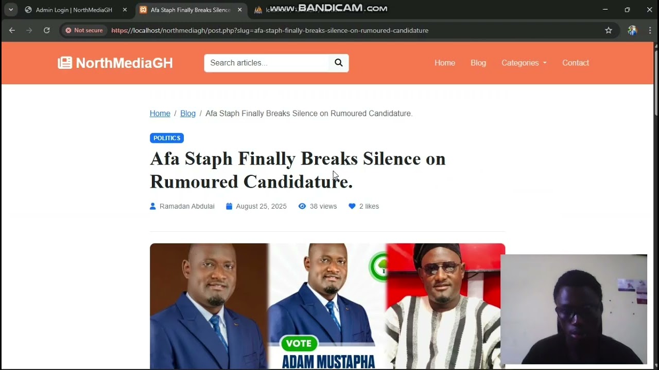 🚀 Blog Website Using PHP, Bootstrap & MySQL (With Admin Panel)