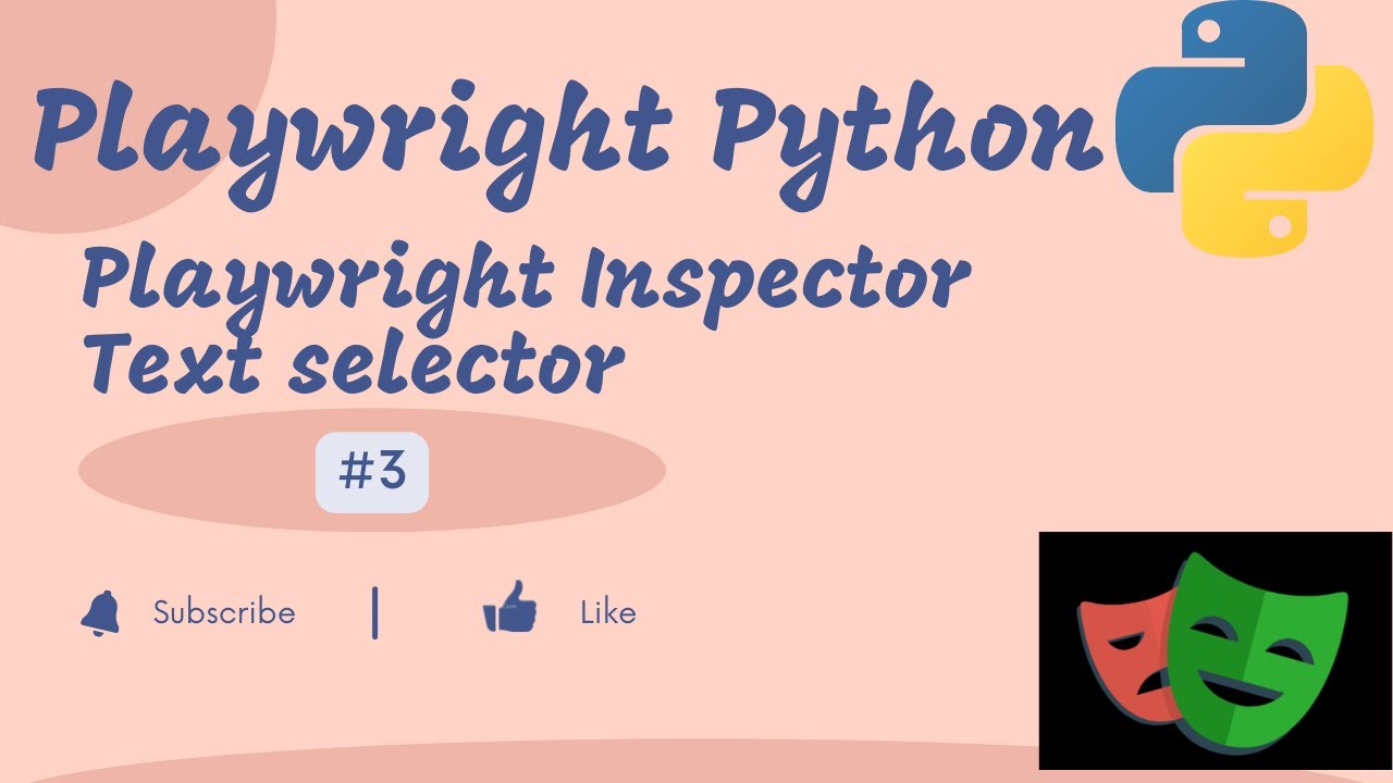 #3 Playwright with Python | Playwright Inspector | Text Selector