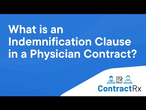 What is an Indemnification Clause in a Physician Contract?