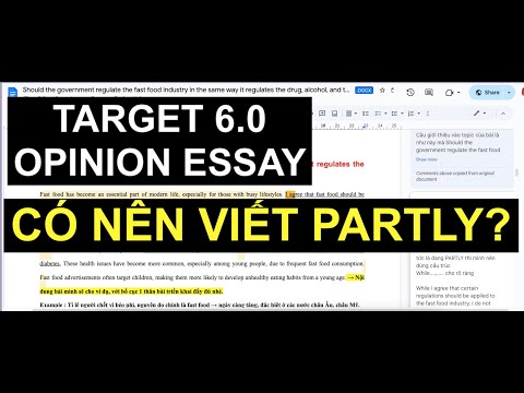 🔥 Có nên viết theo hướng PARTLY dạng OPINION ESSAY khi mới luyện viết hoặc target 6.0?