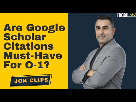 Are Google Scholar Citations Must Have For O-1?