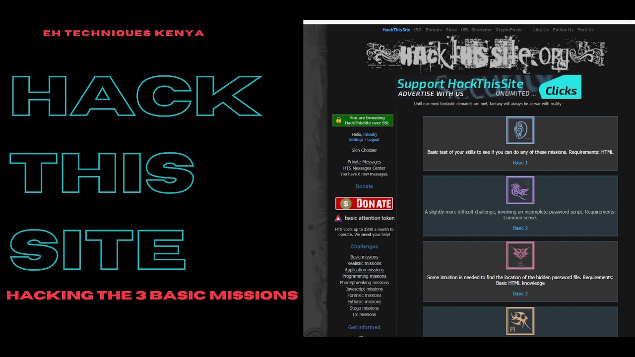 HACKTHISSITE - WEBSITE HACKING