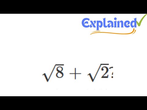 sqrt(8) + sqrt(2), square root of 8 + square root of 2