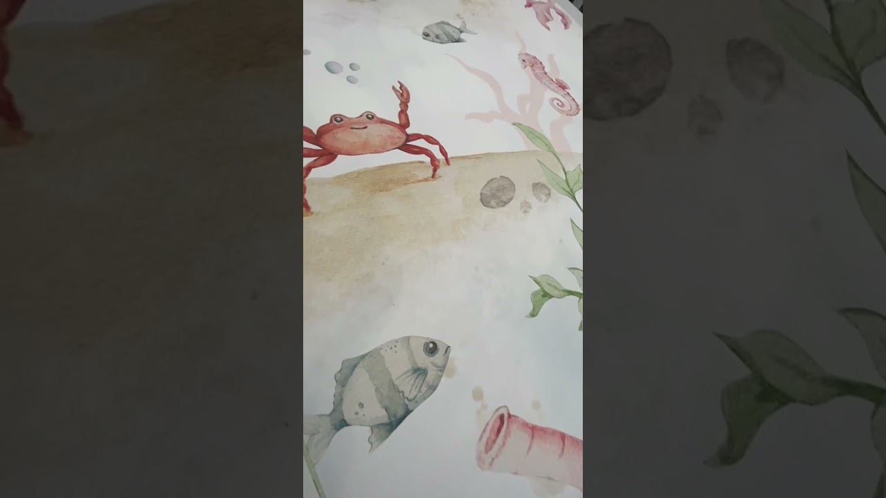 Papel de parede Sereias 🧜‍♀️ #sereias #ariel #papeldeparede #quartodecriança #home #decor #mom