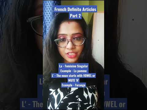 French Definite Articles Part 2 l By Anindita #shorts #french # #learning #language #ytshort