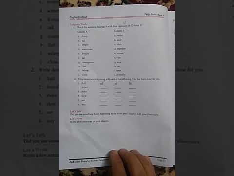 5th eng the shadow poem questions rhyming words