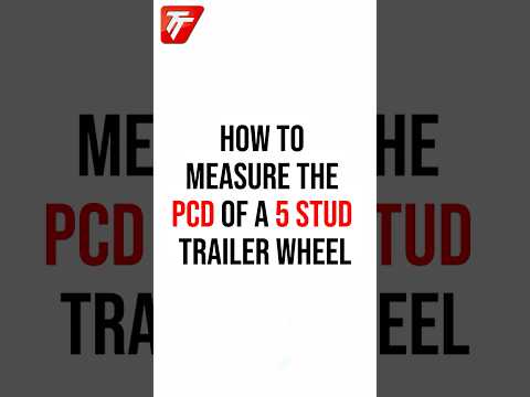How to measure PCD of a 5 stud trailer wheel - Short Version
