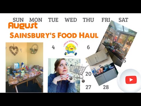 A Huge Sainsbury’s online food shopping haul