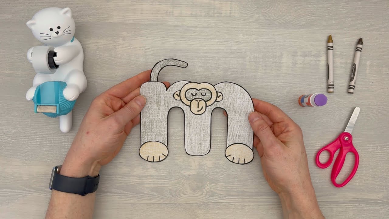 Make a Letter m Monkey Craft! Cute & Simple Kids’ Activity
