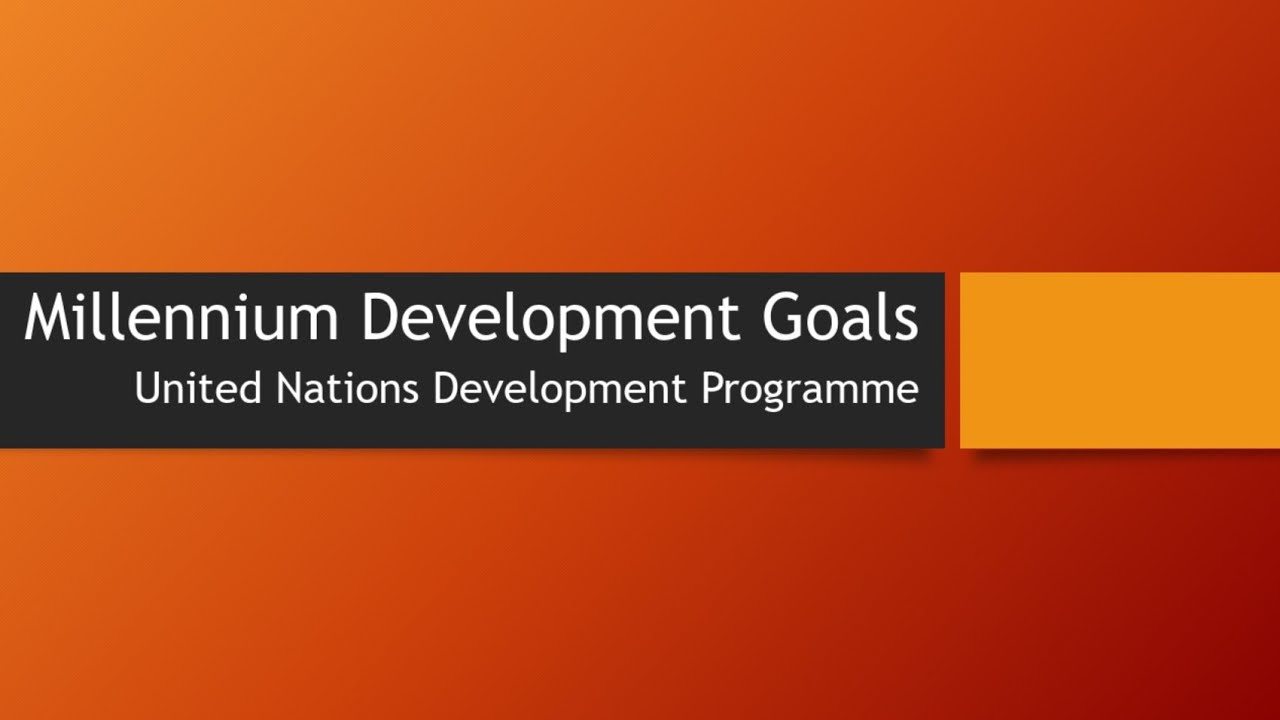 millennium development goals ppt