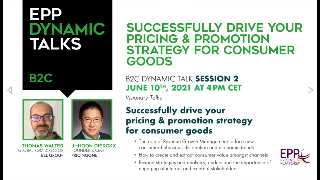 BEL & PricingOne session on how to successfully drive pricing & promotion strategy for consumers