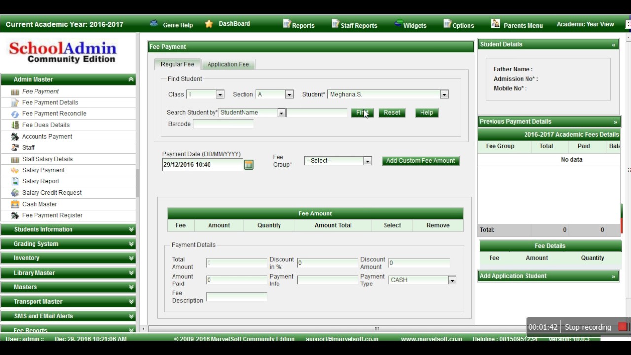 School Fee collection Software