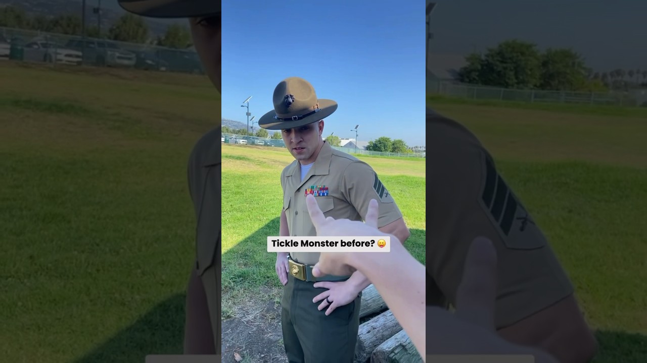 Drill Instructor Vs. Tickle Monster. 🫣 | Behind the scenes of the upcoming show “Drill.”