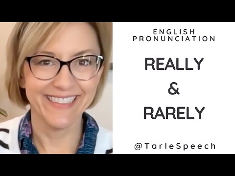 Learn to Pronounce REALLY & RARELY - American English Pronunciation Lesson #learnenglish