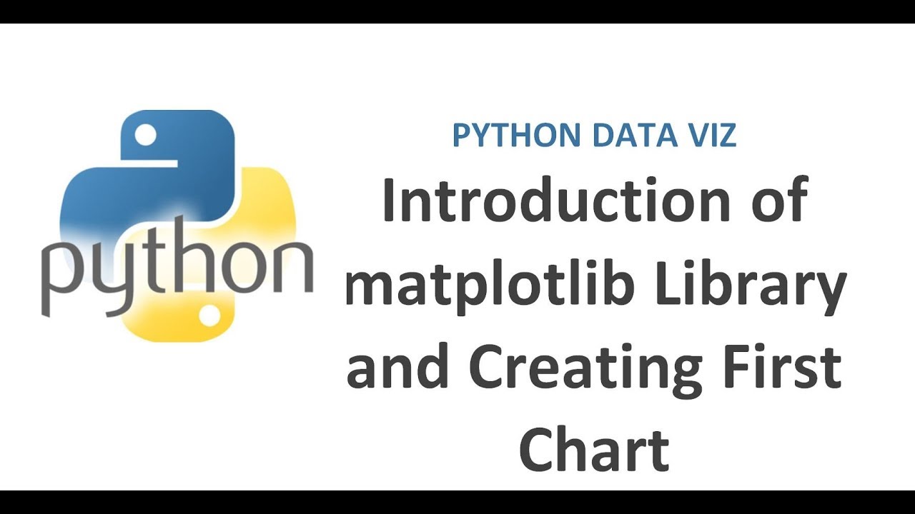 Introduction of Matplotlib Python Data Visualization Library | Creating first chart in matplotlib