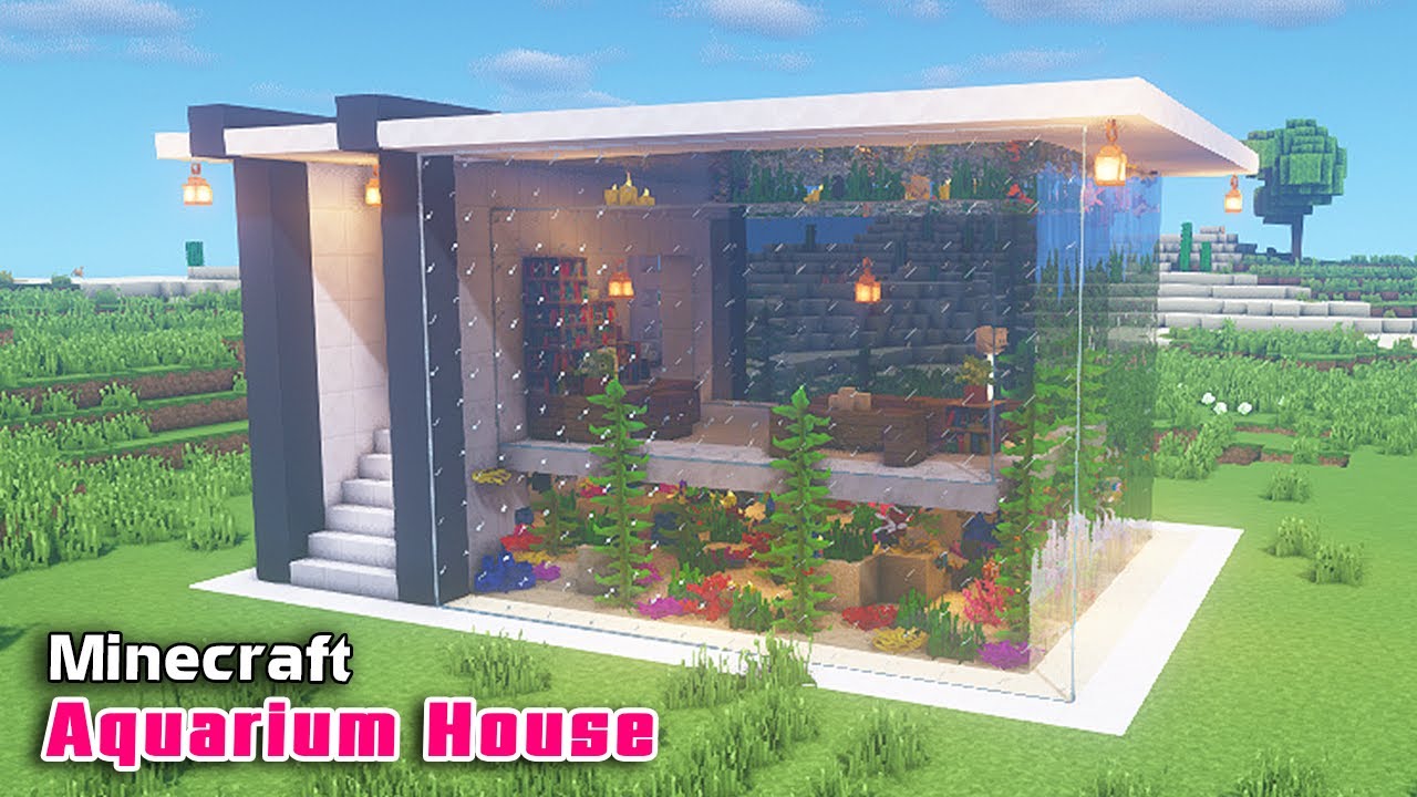 ⚒ Minecraft: How to Build a Aquarium House ⚒ Minecraft Tutorial #22