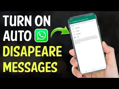 How to turn on off disappearing messages on Whatsapp 2024