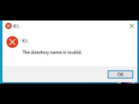 How to Fix The directory name is invalid || Hard Disk to USB drive || is not accessible || 2024