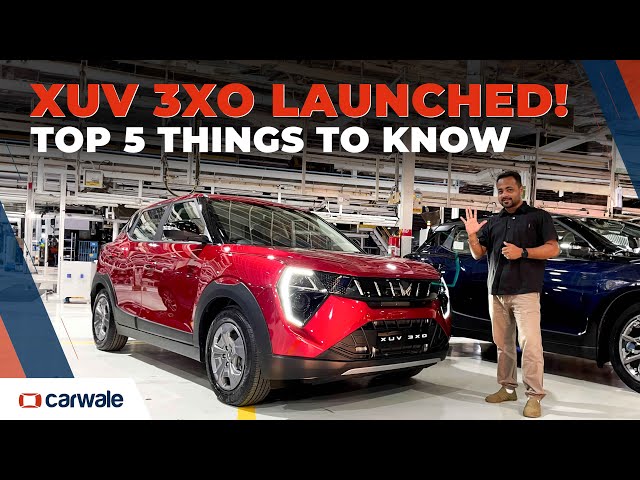 Mahindra XUV 3XO Launched at Rs 7.49 Lakh | Top 5 Things To Know ...