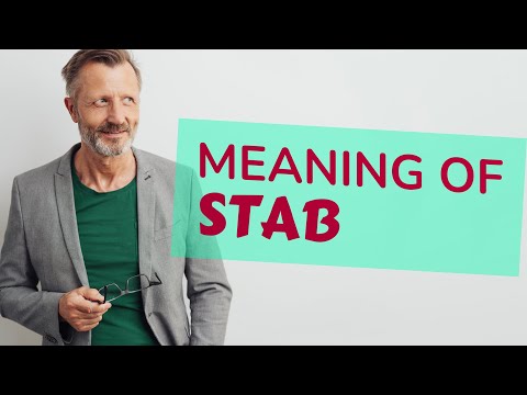 Stab | Meaning of stab