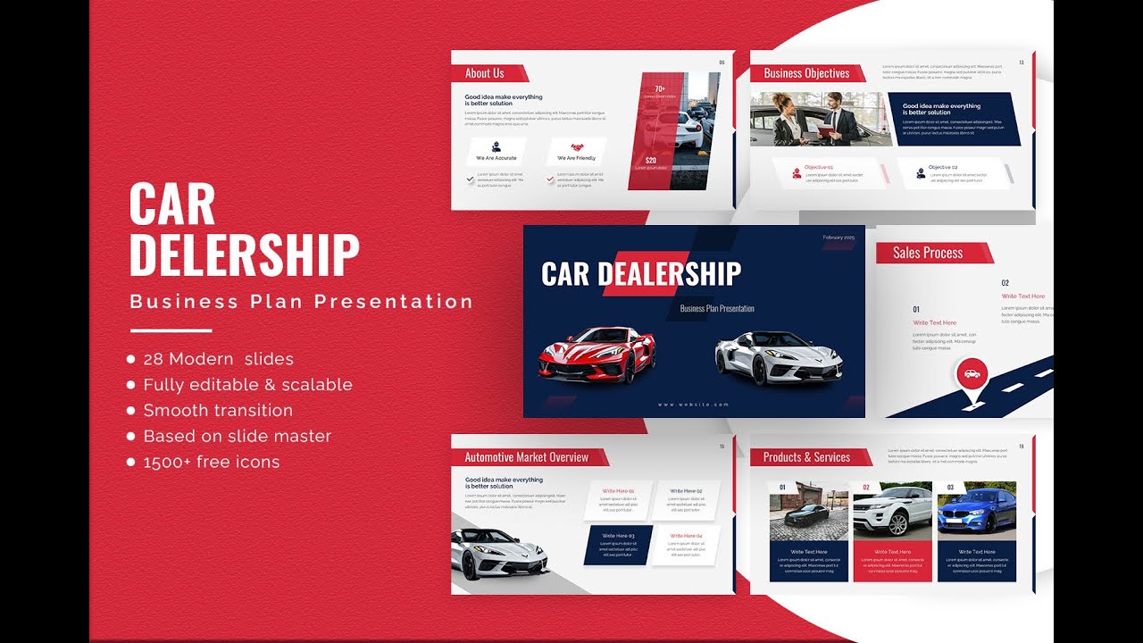 Car Dealership Business Plan Presentation Template