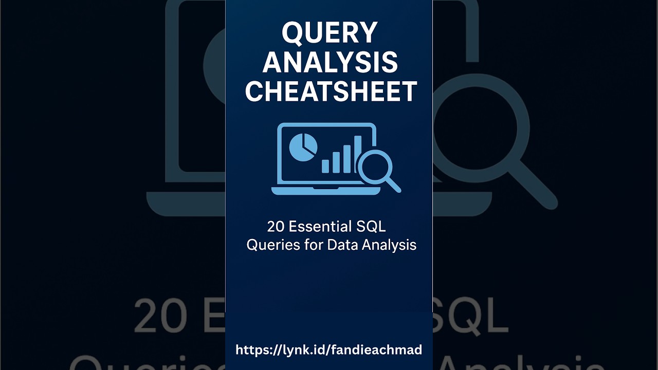 🔥 20 SQL Queries Every Data Analyst MUST Know (Cheat Sheet Inside!)