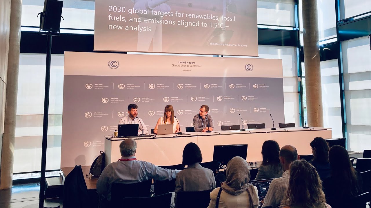 Press Conference: 2030 global targets for renewables, fossil fuels, and emissions aligned to 1.5°C