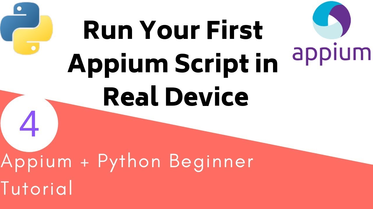 Appium Python Tutorial - How to run Python Appium script in Real Android Device