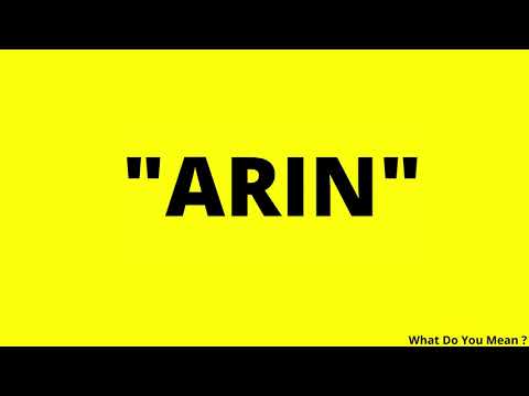 ARIN Full Form || What is ARIN ?