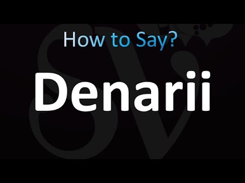 How to Pronounce Denarii (correctly!)