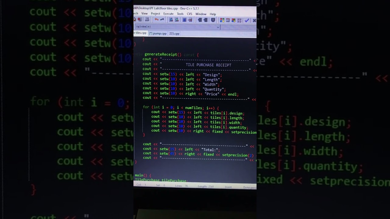 tile shop c++#coders #codingninja #coderstokyo #codemasters #codinglife #codelife #code #coding