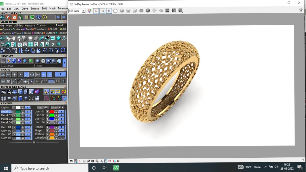 Gold Ring | Smart Patent | Matrix9.0 | #TechMatrix #goldring #matrixsmartpatent #3dgoldring #matrix