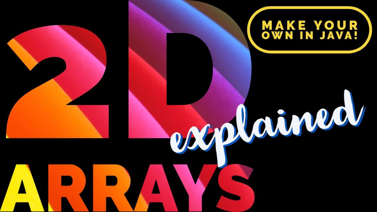 2D Arrays Explained! Simple Java Example (also how to print a 2D array)