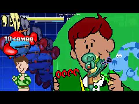 TIB MUGEN: Mr. Krabs (Me) & Squidward vs Steve & Blue
