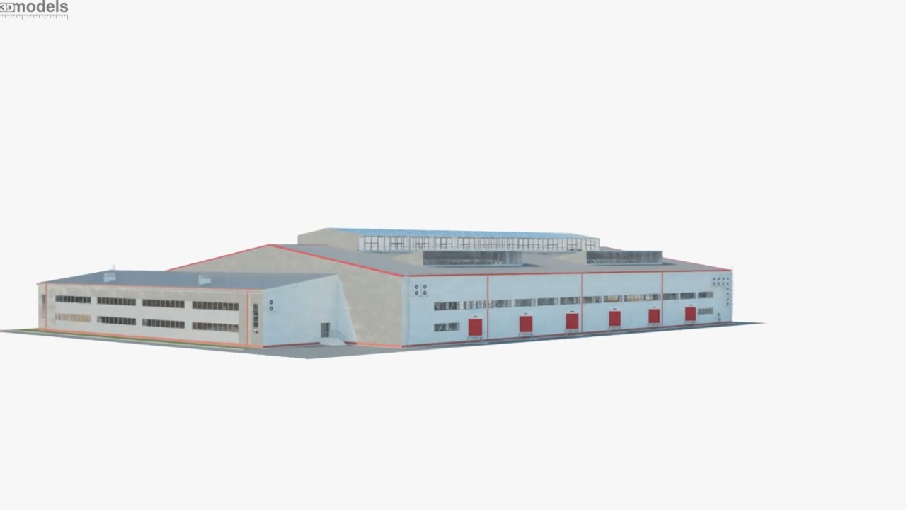 Warehouse 3D model by 3DModels.org